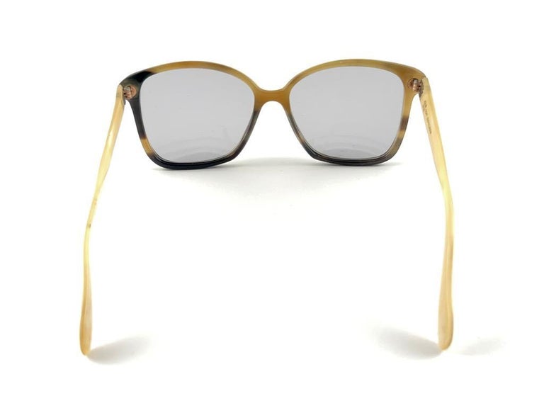 Vintage Köln Optik Genuine Buffalo Horn Frame Light Brown Lenses 70's W ...