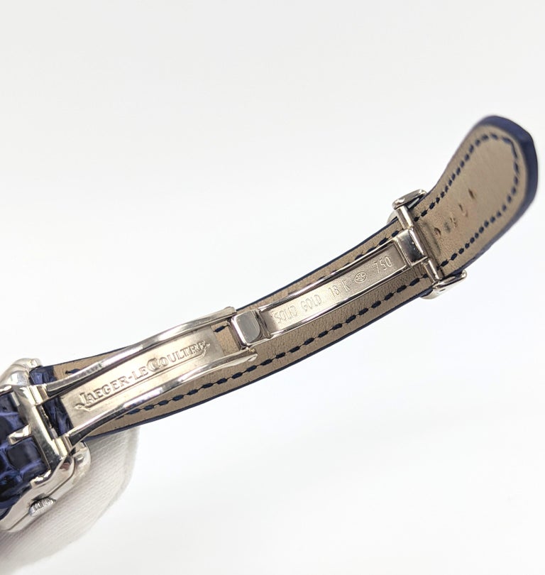 Ladies Chopard 18k White Gold Diamond Watch Rare JLC Deployment Clasp ...