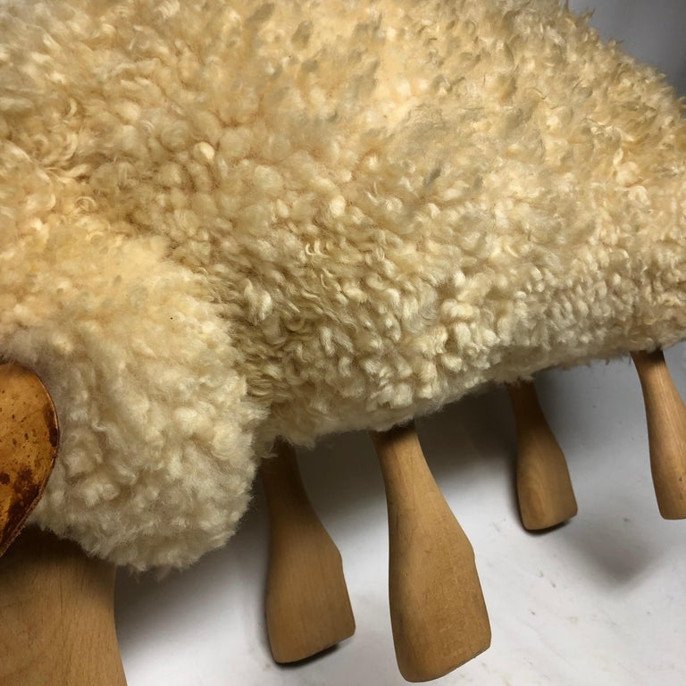 Vintage Carved Wood Sheep at 1stDibs | lalanne sheep, carved wooden sheep
