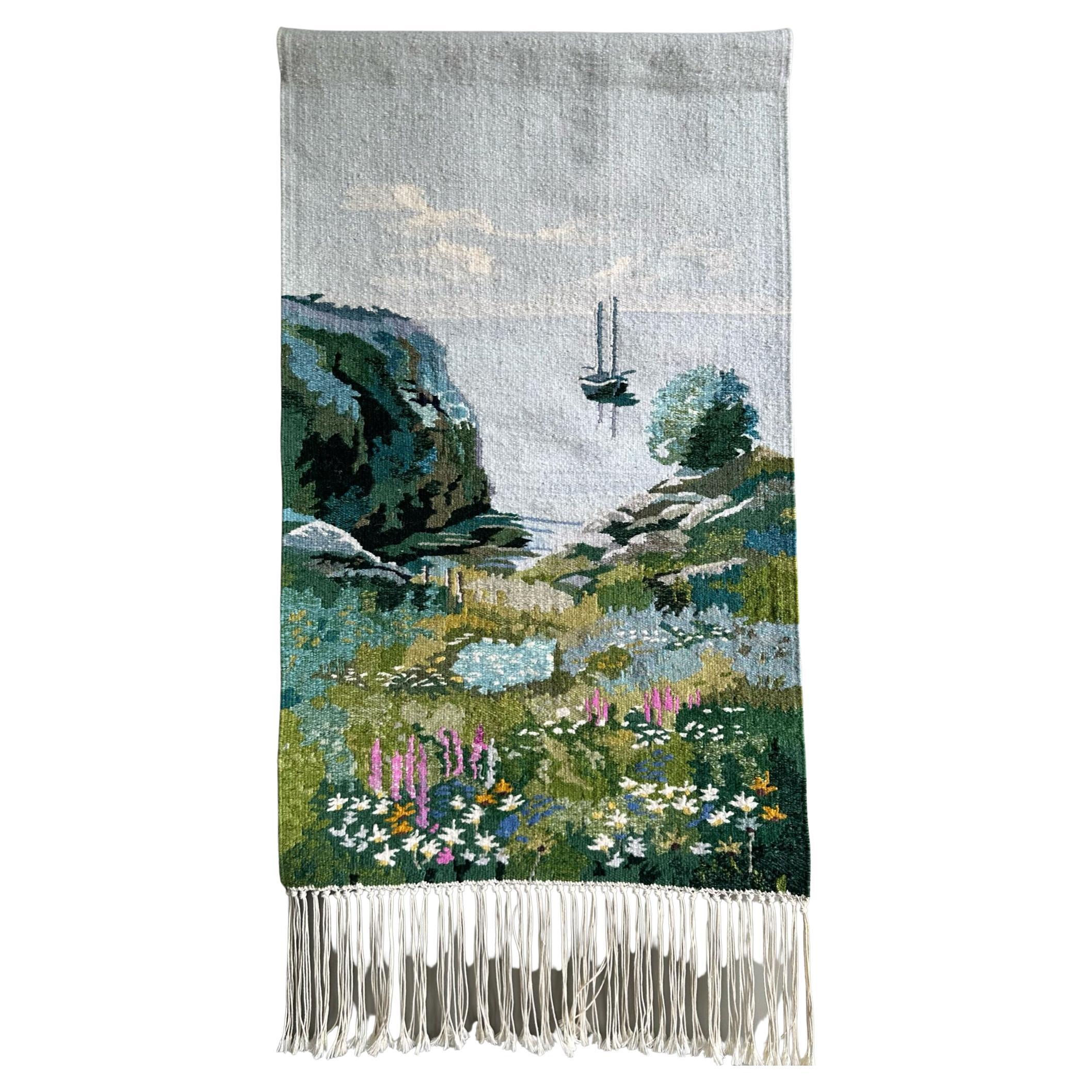 Vintage Landscape Tapestry For Sale at 1stDibs