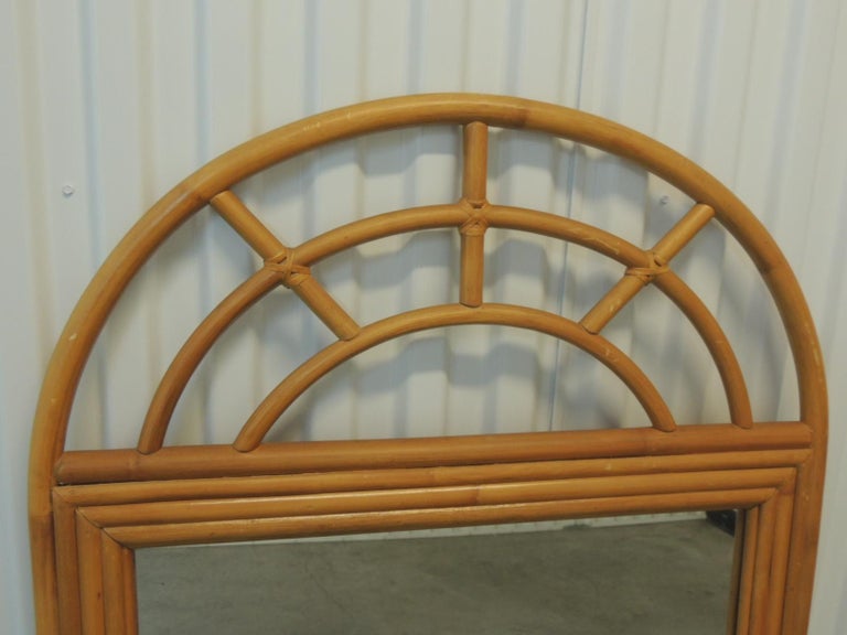 Vintage Large Bamboo Mirror For Sale at 1stDibs | vintage bamboo mirror ...