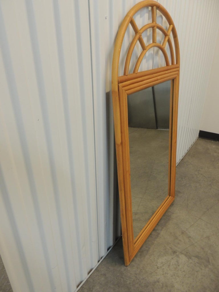 Vintage Large Bamboo Mirror For Sale at 1stDibs | vintage bamboo mirror ...