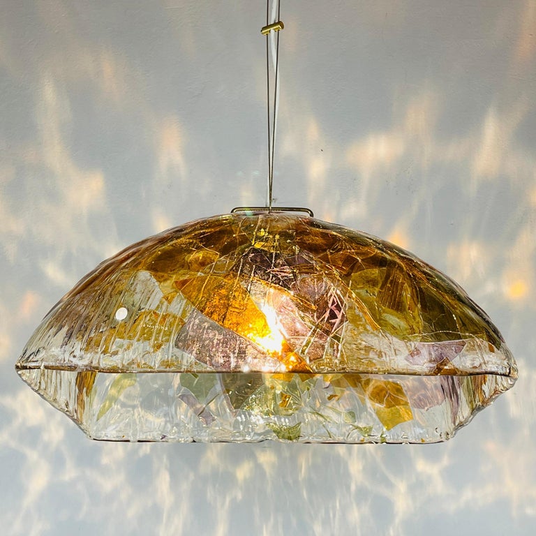 Vintage Large Murano Pendant Lamp by Manufacture "La Murrina" Italy ...