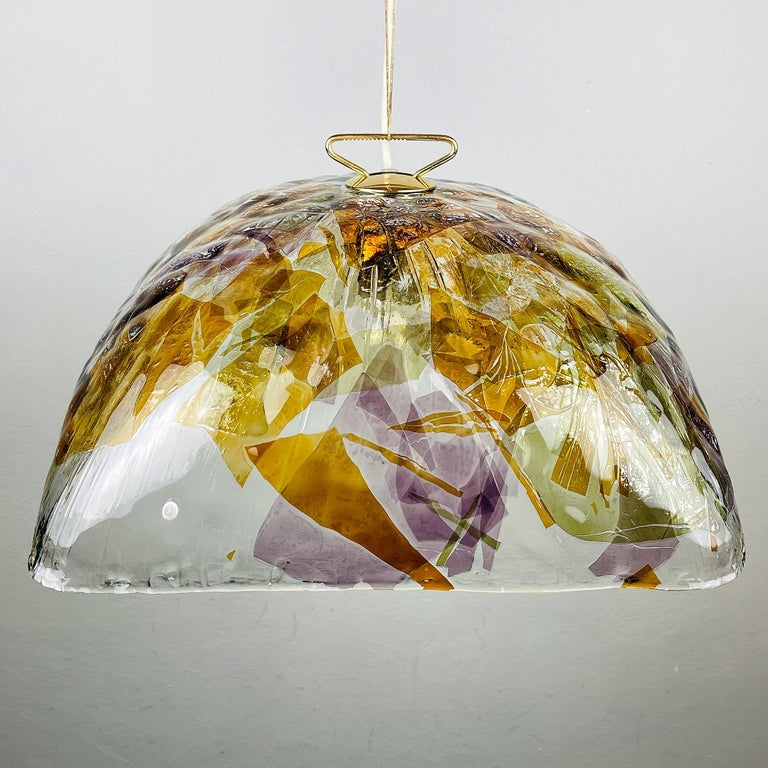 Vintage Large Murano Pendant Lamp by Manufacture "La Murrina" Italy ...