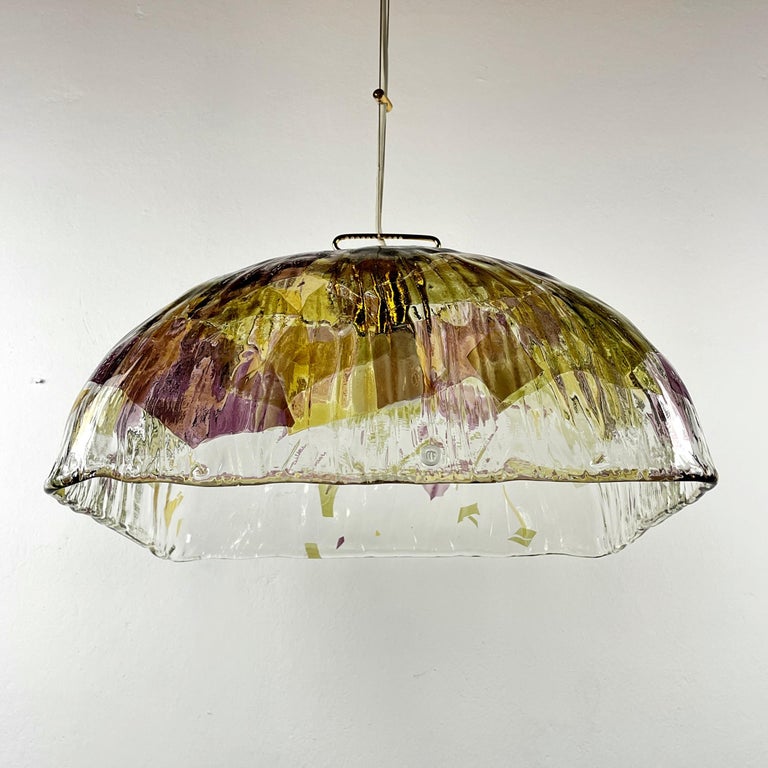 Vintage Large Murano Pendant Lamp by Manufacture "La Murrina" Italy ...