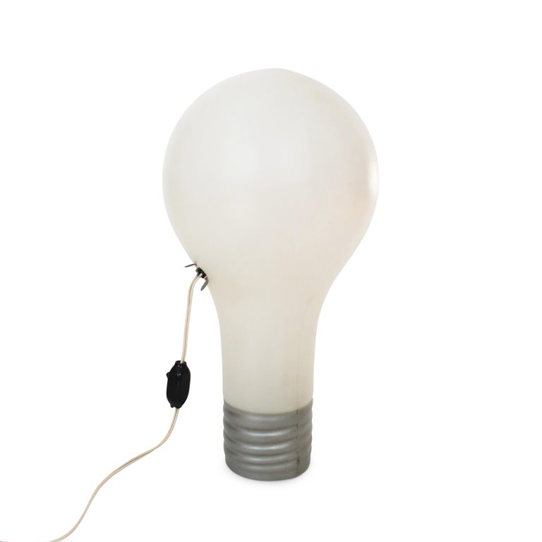 Vintage Large Plastic Lightbulb Lamp For Sale at 1stDibs