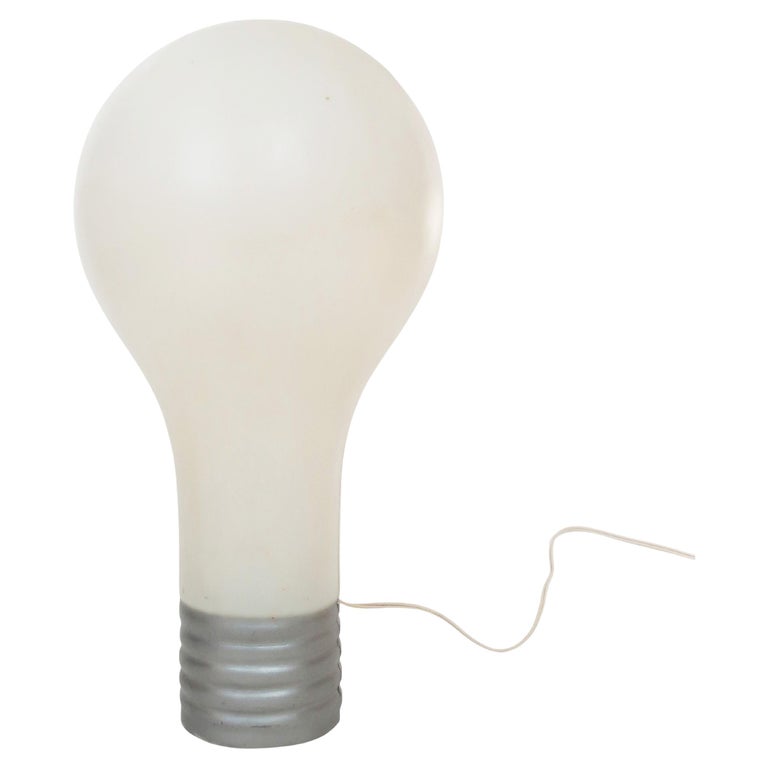 Vintage Large Plastic Lightbulb Lamp For Sale at 1stDibs