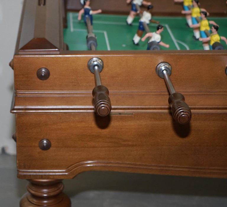 Vintage Large Professional Foosball Table Football Oak Frame Steel ...