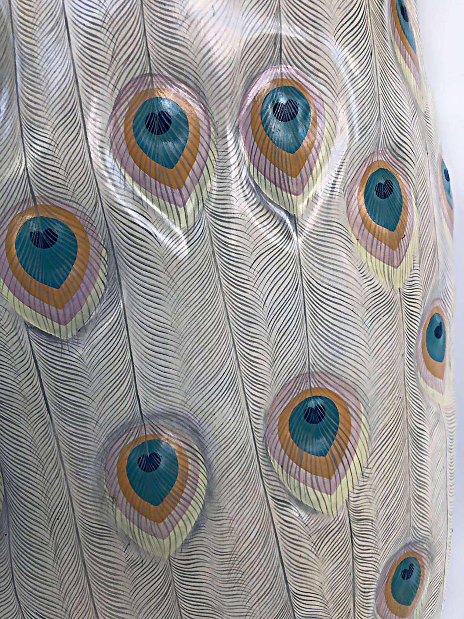 Vintage Large Sergio Bustamante Peacock Bird Sculpture, Signed and ...