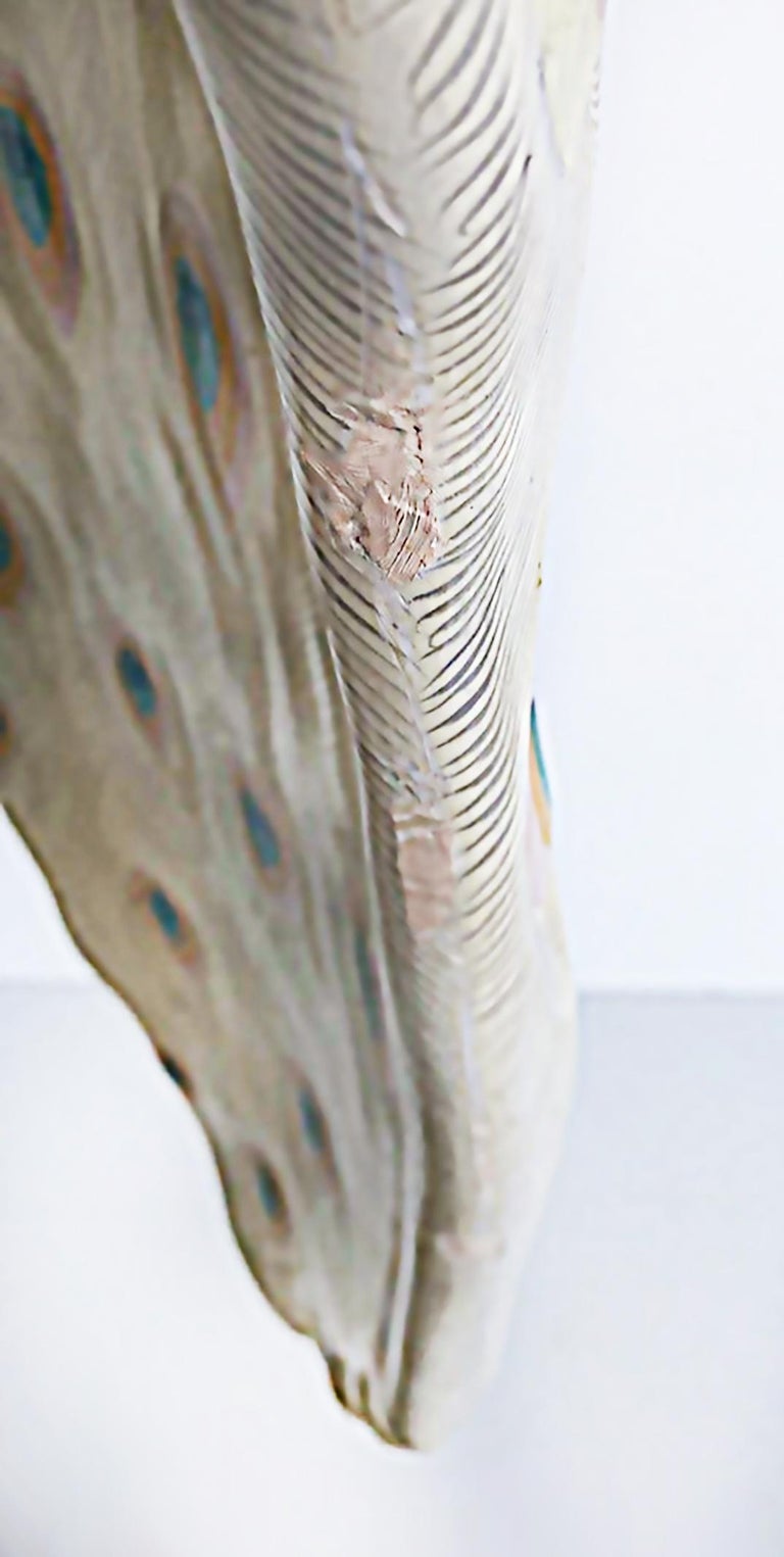 Vintage Large Sergio Bustamante Peacock Bird Sculpture, Signed and ...