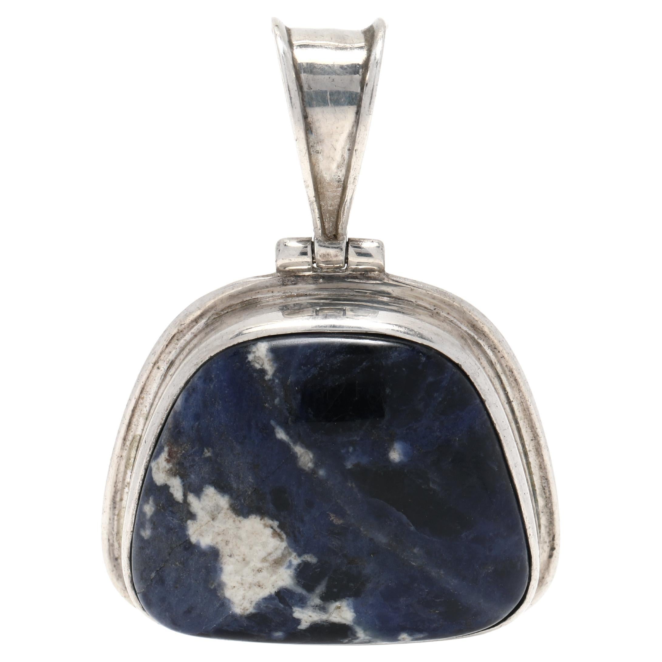 Vintage Sterling Silver Filigree Purple Stone Pendant at 1stDibs ...