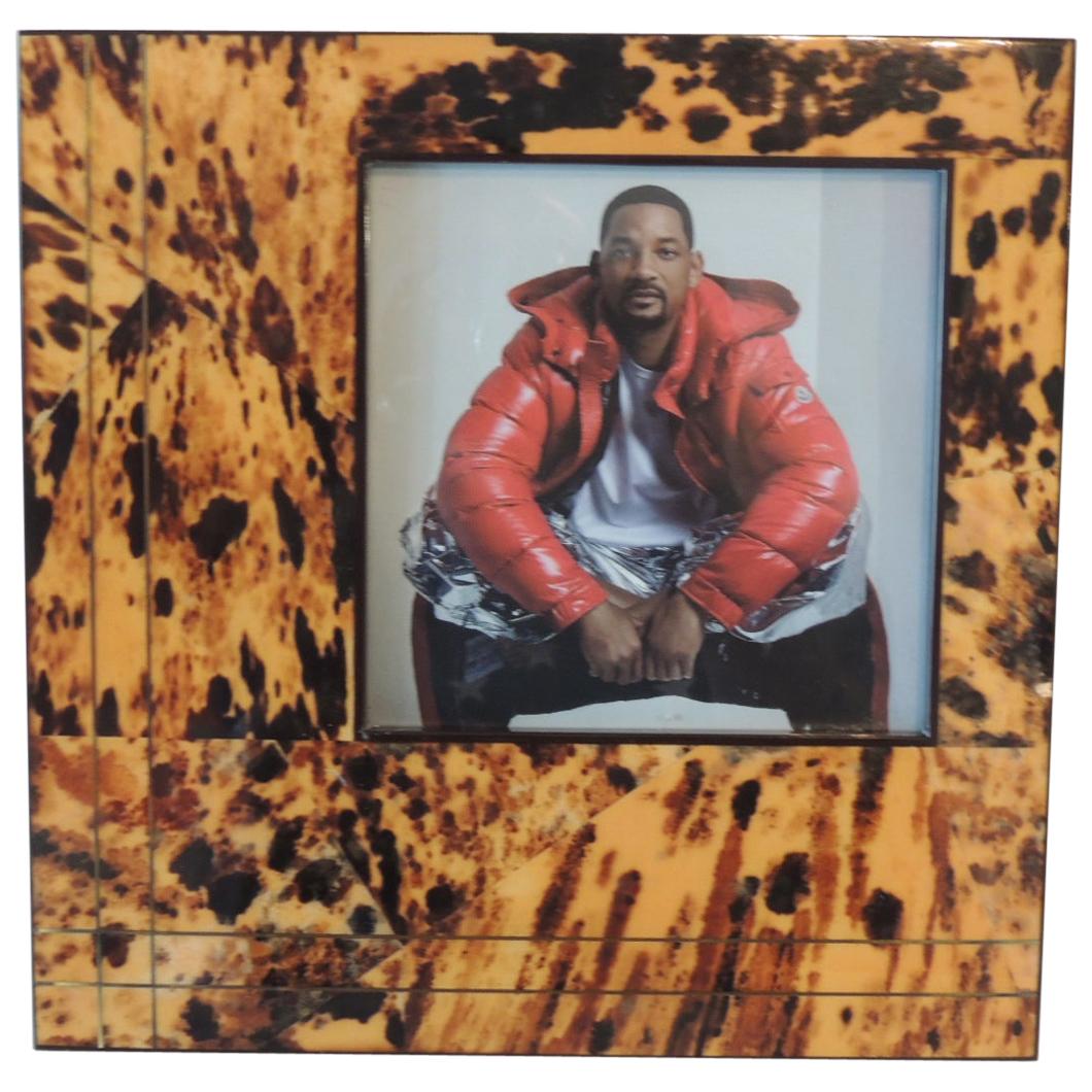 Vintage Bamboo Tortoise Pattern on Folding Three Tiers Shelves/Étagère ...