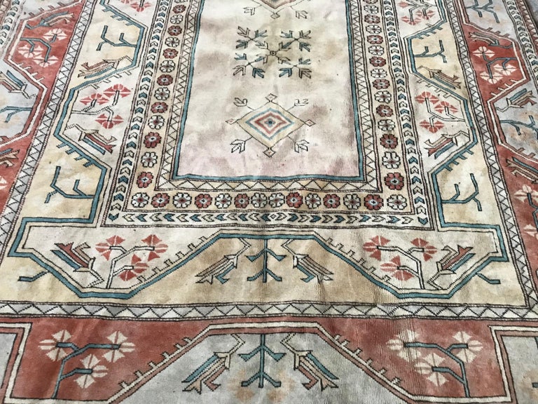Vintage Large Turkish Kars Rug For Sale at 1stDibs