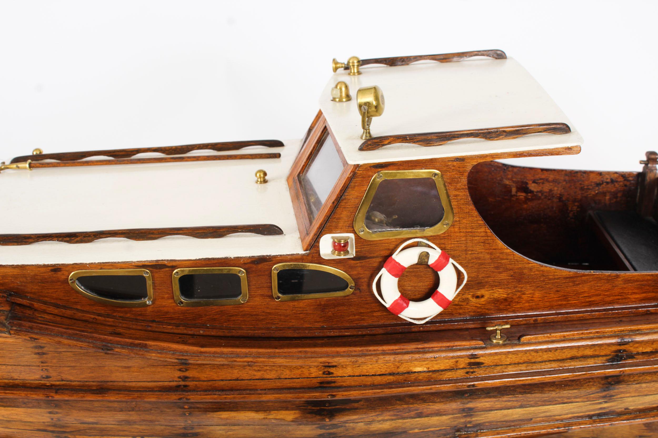 Vintage Large Wooden Model of A Luxury Yacht Mid 20th Century For Sale ...