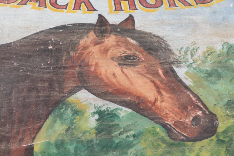 Vintage Late 19th Century Canvas Circus Carnival Midway Folk Art ...