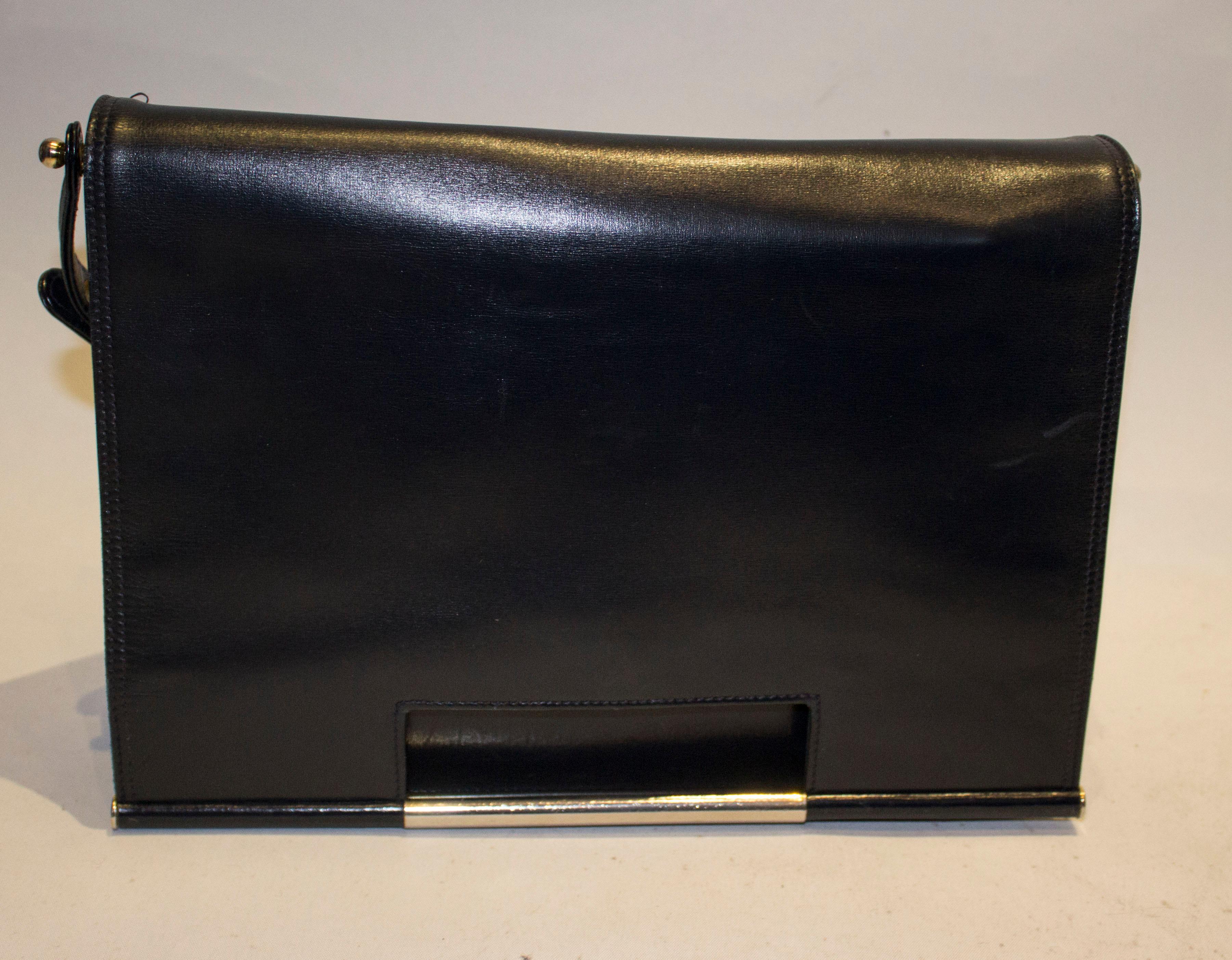 Vintage Launer Blue Leather Bag at 1stDibs | vintage launer handbags ...