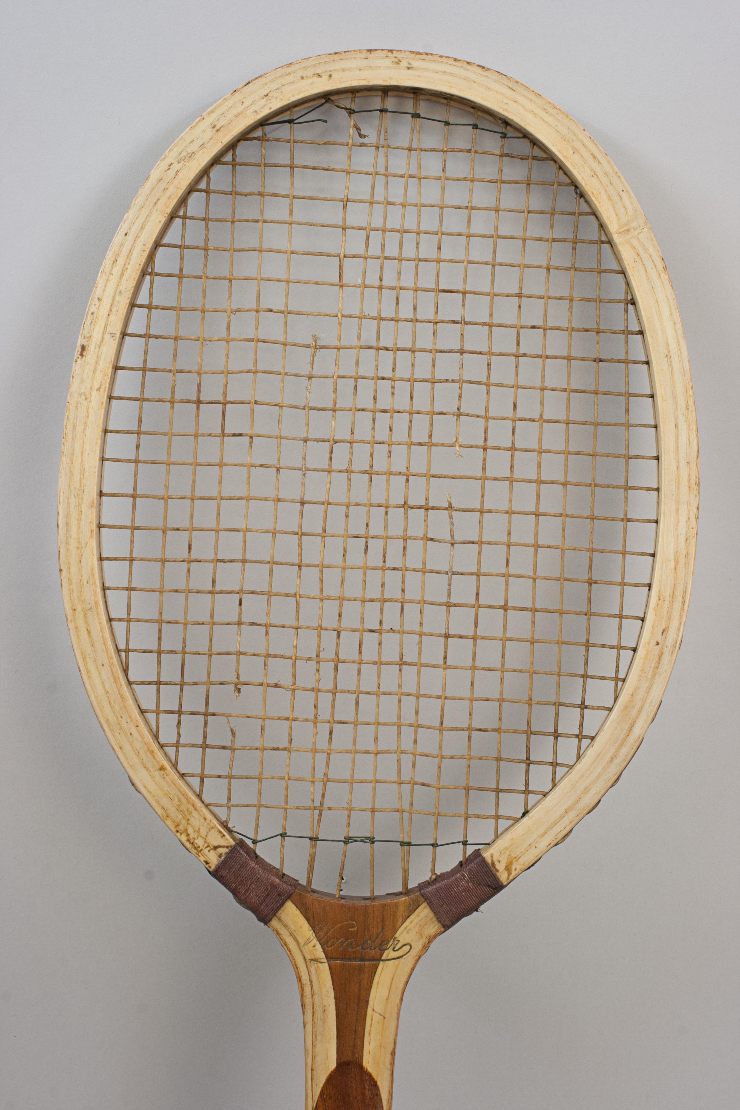 Vintage Lawn Tennis Racket, Wonder For Sale at 1stDibs
