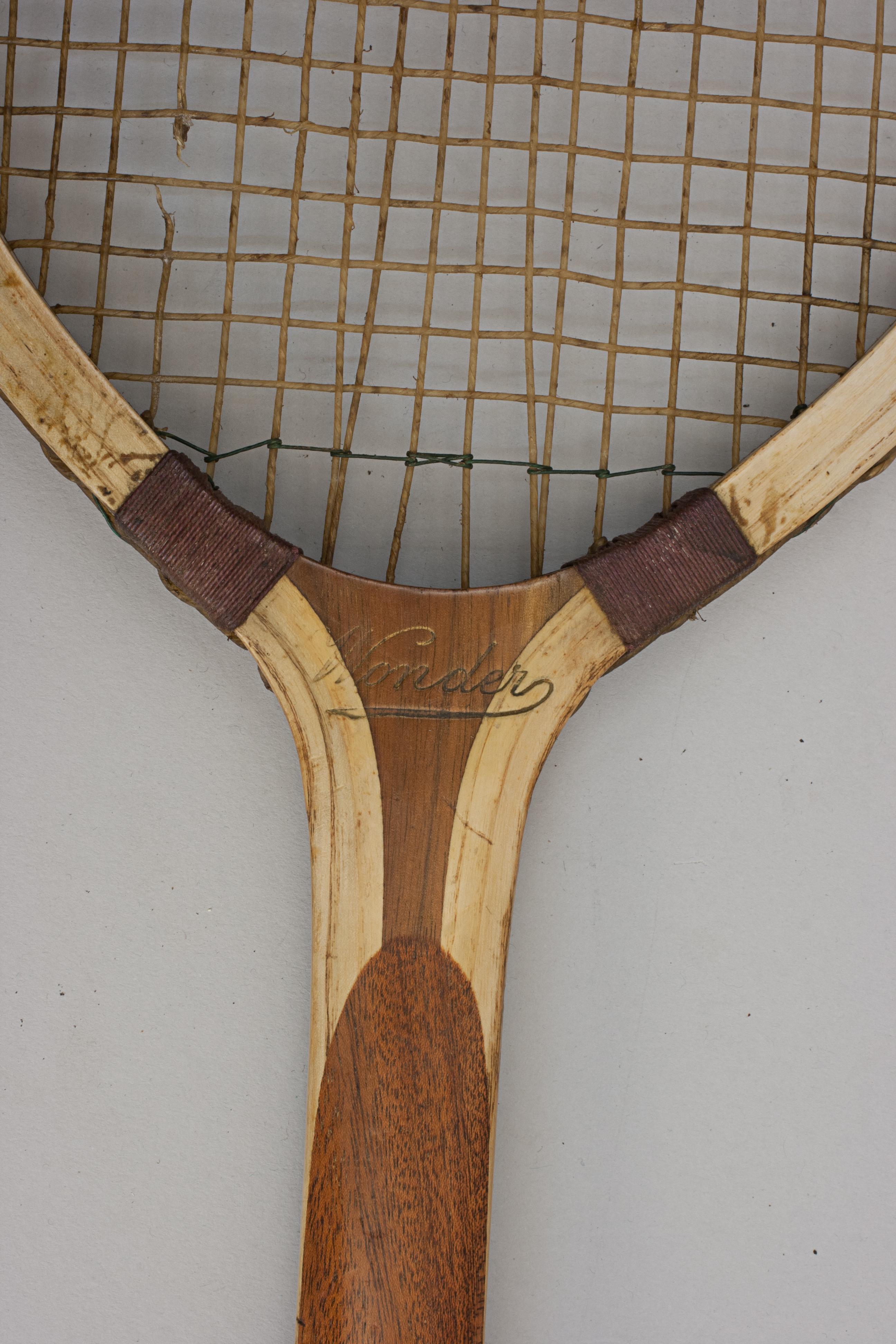 Vintage Lawn Tennis Racket, Wonder For Sale at 1stDibs
