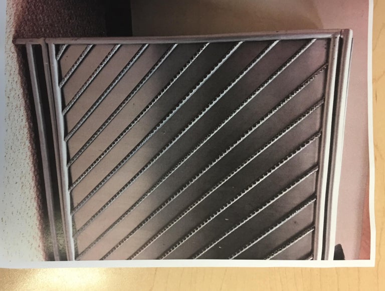 Vintage LCS Collection Rebar Console with Honed Slate Top and Finished ...