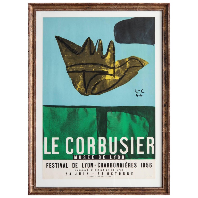 Vintage Le Corbusier Poster at 1stDibs