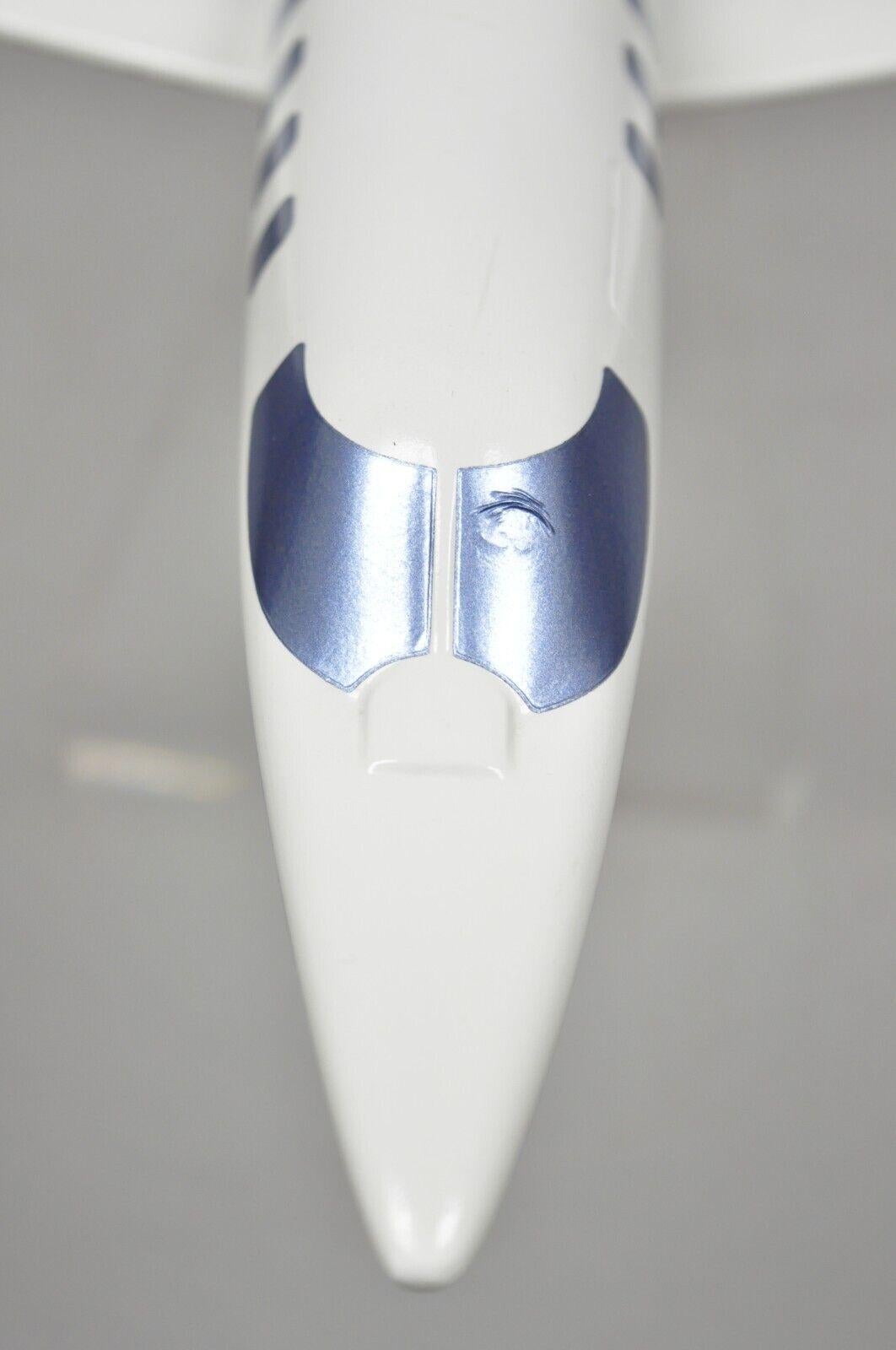 Vintage Learjet 16" Model Airplane Desk Plane Painted Metal on Acrylic ...