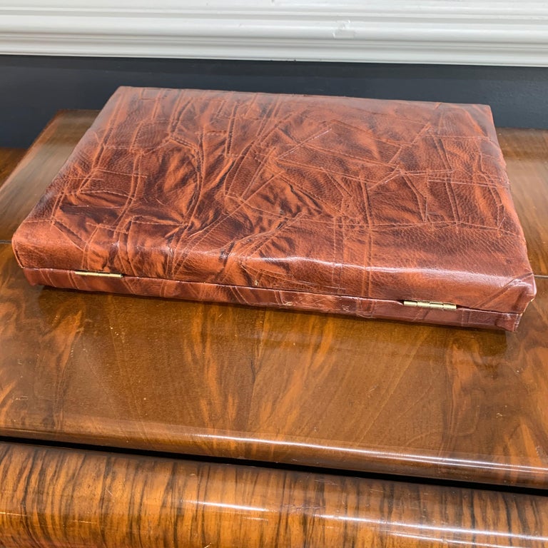 Vintage Leather Backgammon Game Board at 1stDibs | vintage leather ...