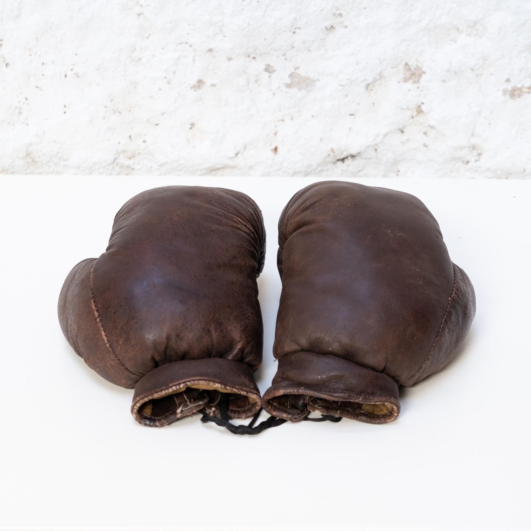 Vintage Leather Boxing Gloves , circa 1960 For Sale at 1stDibs