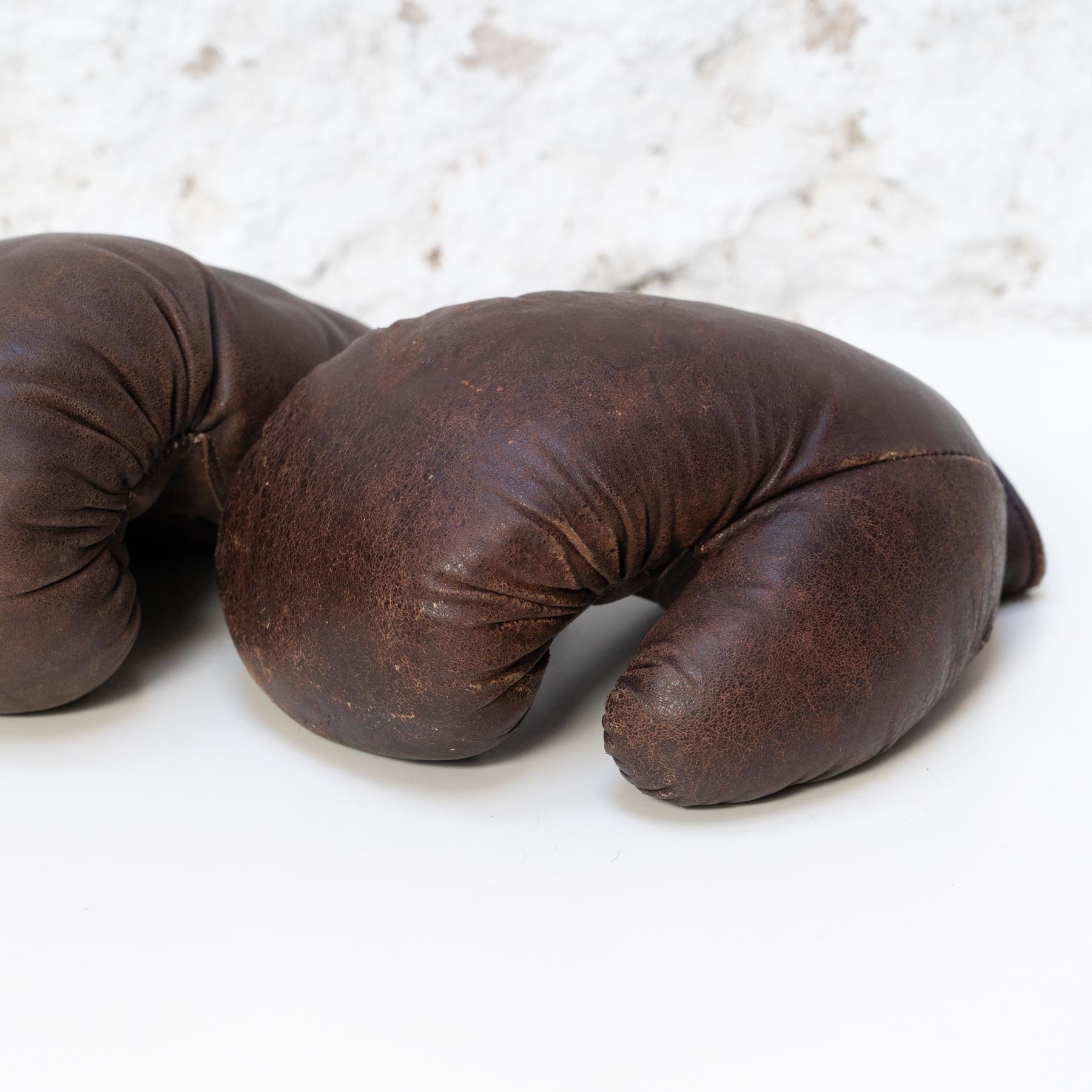 Vintage Leather Boxing Gloves , circa 1960 For Sale at 1stDibs