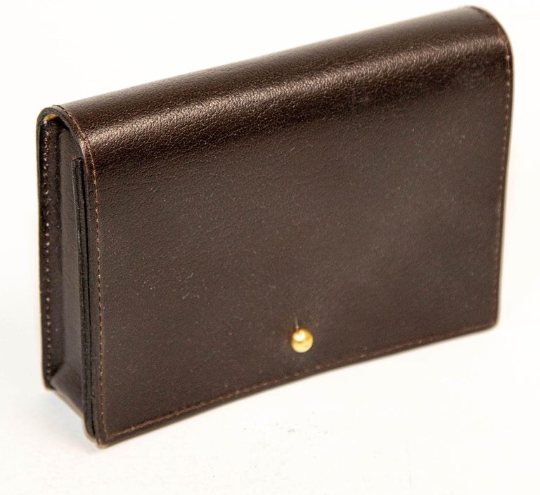 Vintage Leather Bridge, Poker Playing Card Game Case with 2 Card Decks ...