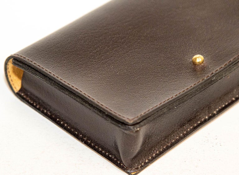 Vintage Leather Bridge, Poker Playing Card Game Case with 2 Card Decks ...