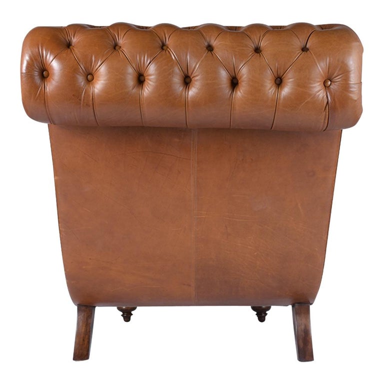 Vintage Leather Chaise Lounge For Sale at 1stDibs