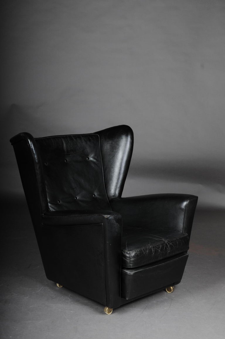 Vintage Leather Club Chair, Upholstered 1960s-1970s, England-London For ...