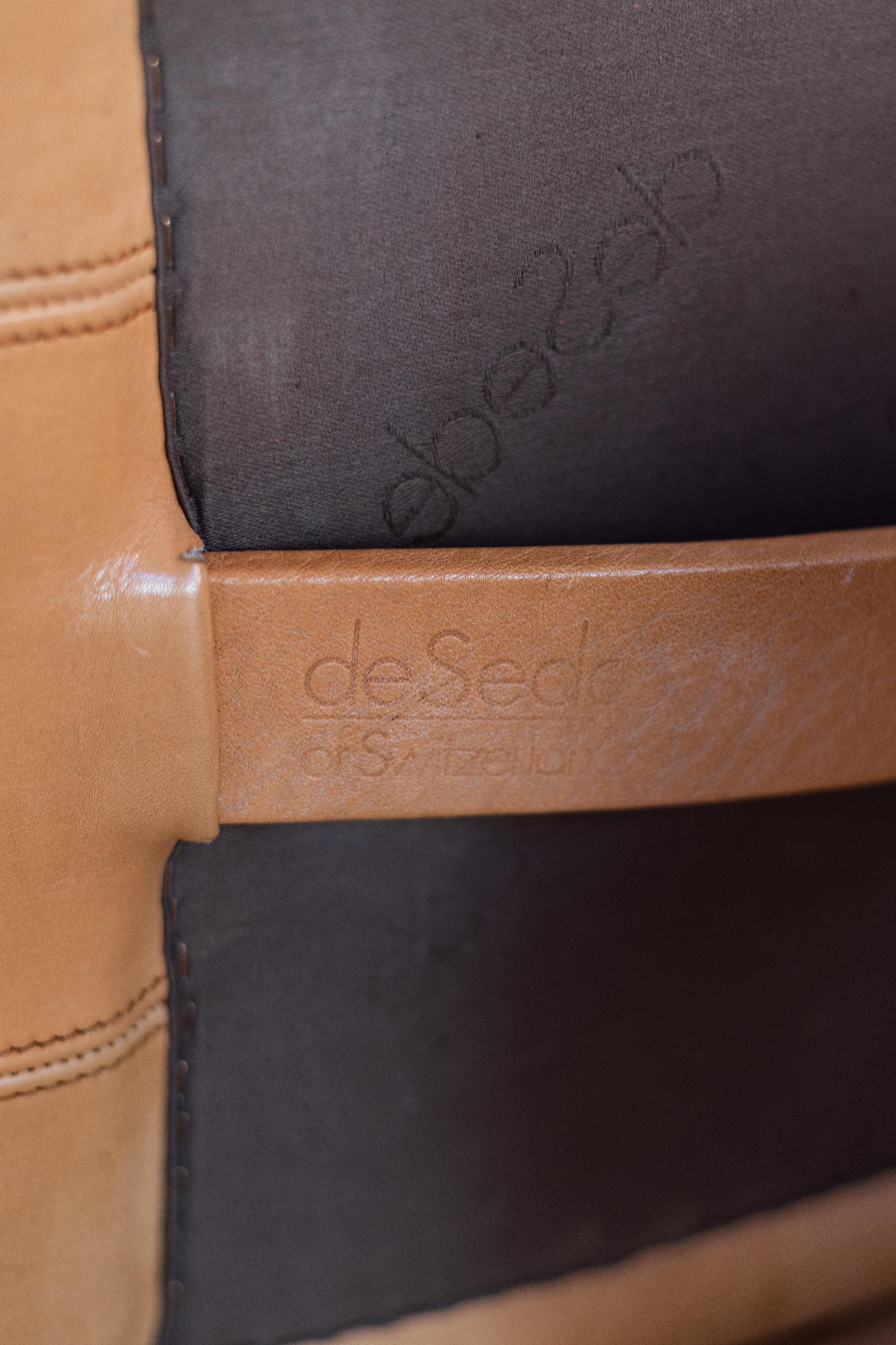 Vintage leather DS50 Ottoman by De Sede '1970s' at 1stDibs