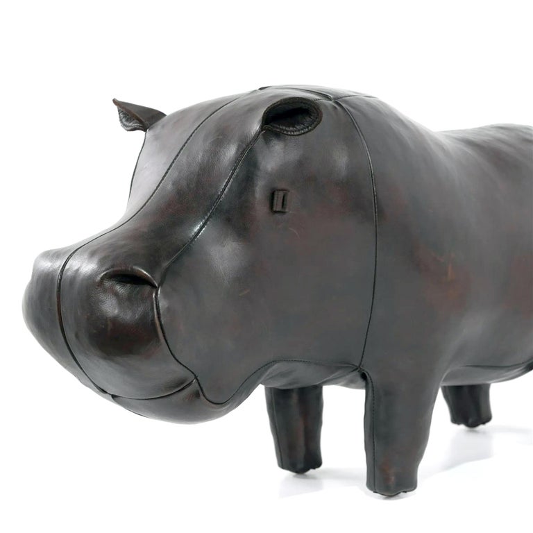 Vintage Leather Hippo by Dmitri Omersa for Abercrombie and Fitch For ...