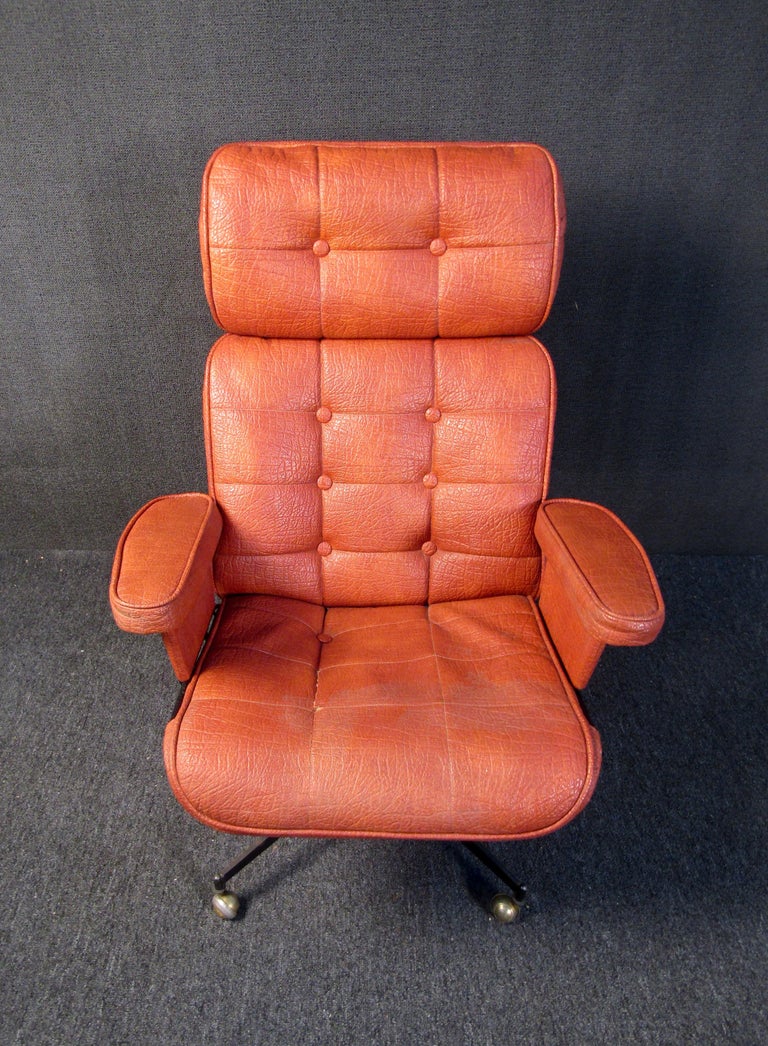 Vintage Leather Office Chair at 1stDibs