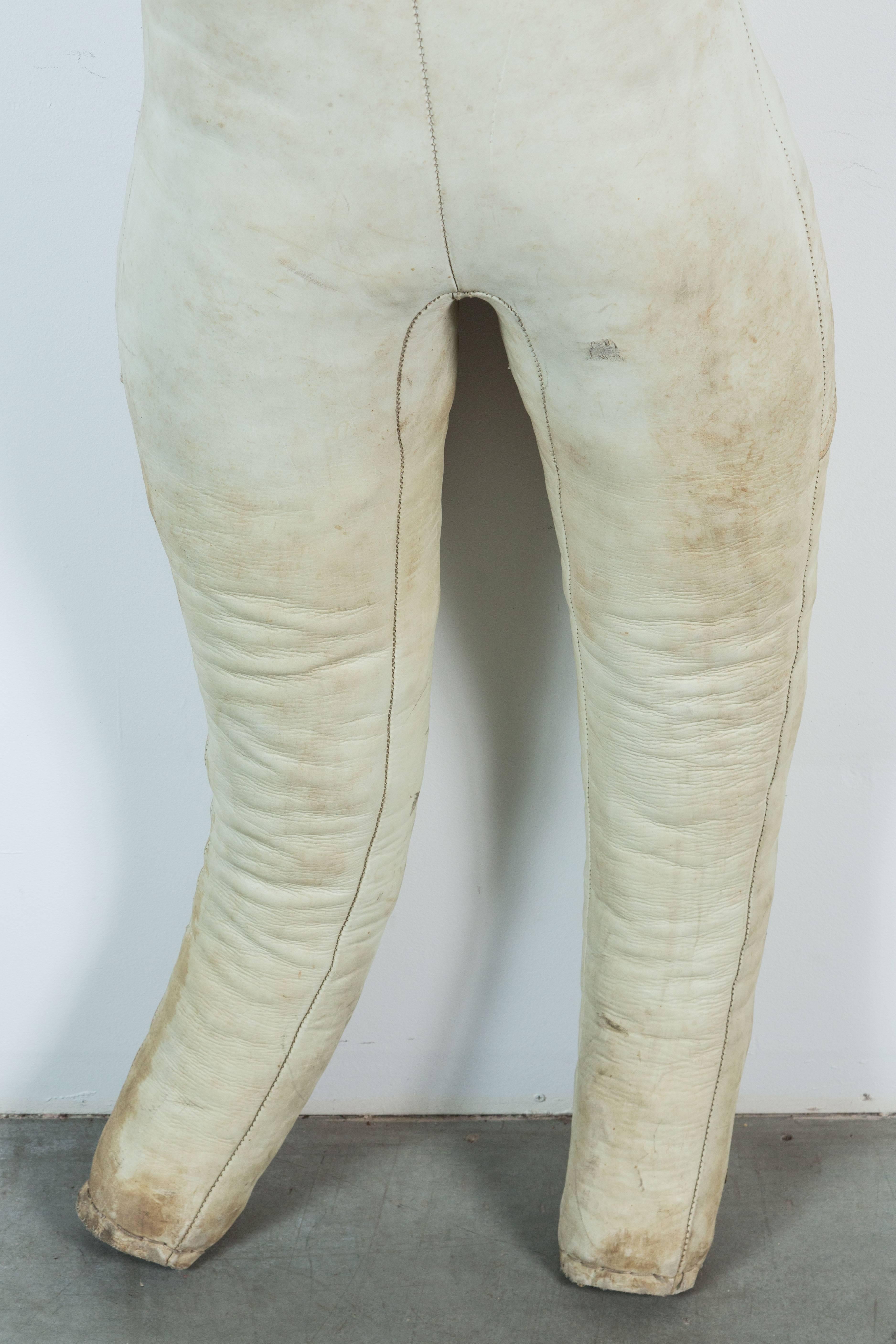 Vintage Leather Viking Gym Wrestling Dummy at 1stDibs | wrestling dummy ...