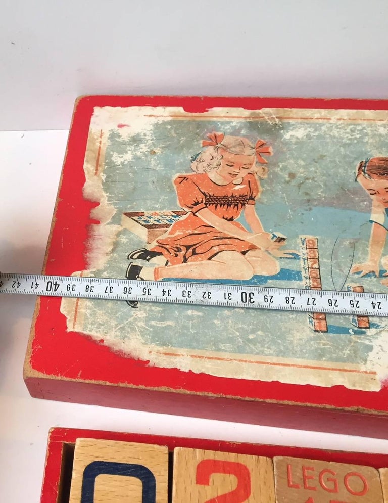 Vintage Lego Building Blocks in Wood, Complete Set, Denmark 1940s For ...