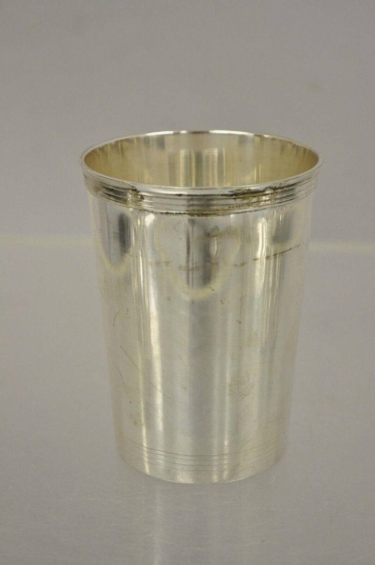 Vintage Leonard EPNS Silver Plate Mint Julep Cup 818 Modern, Set of 12 ...