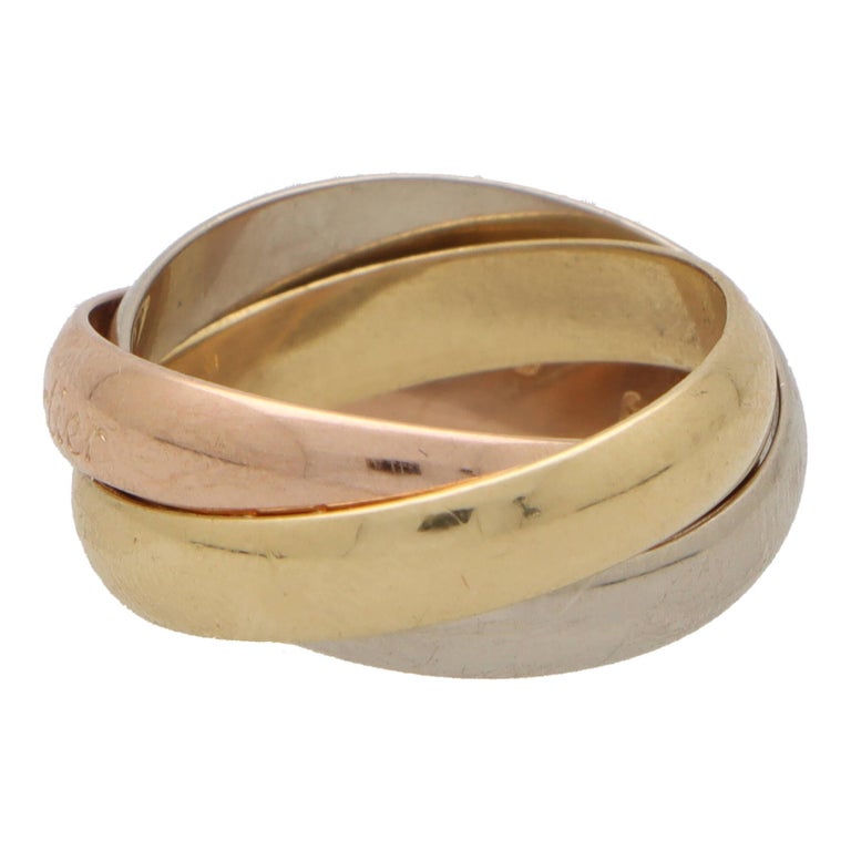 Vintage Les Must De Cartier Trinity Ring at 1stDibs