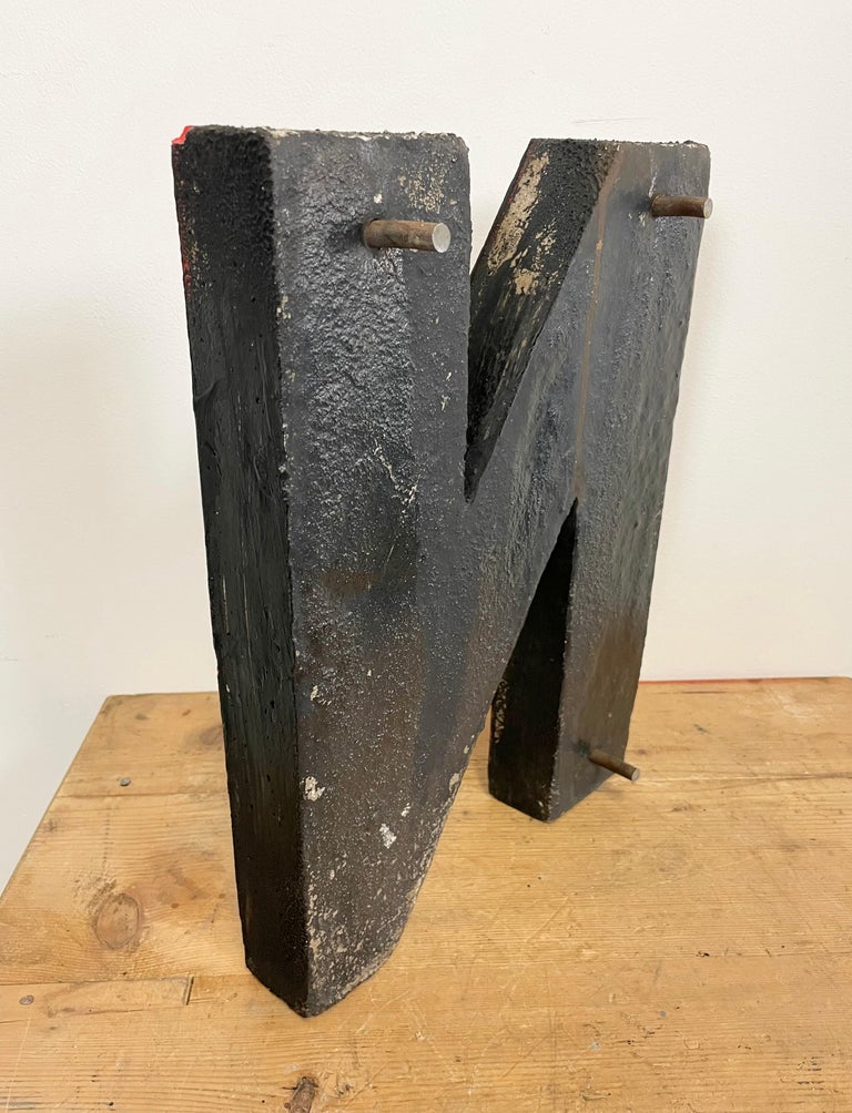 Vintage Letter N, 1950s For Sale at 1stDibs