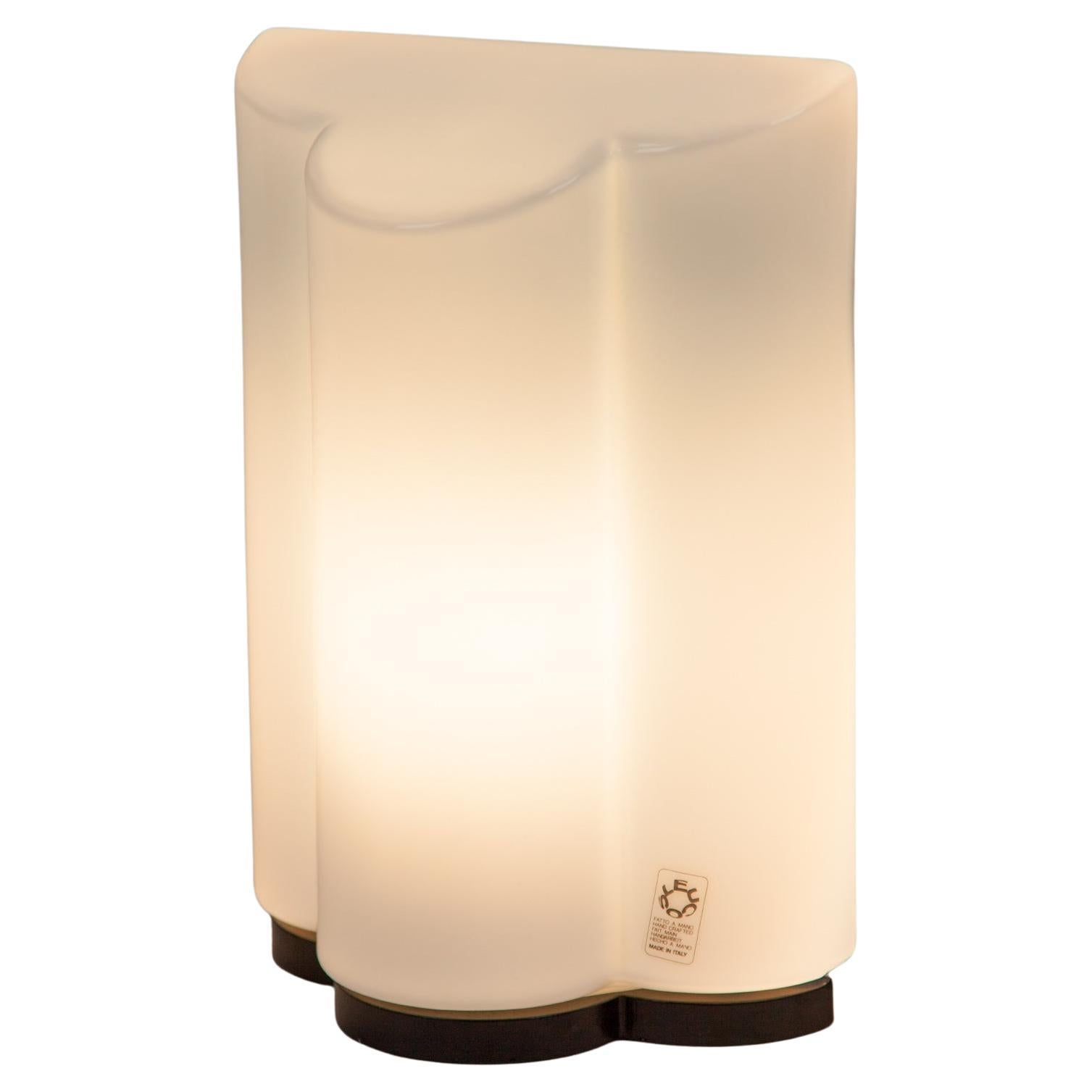 Vintage Leucos Italian Table Lamp with Opaline Murano Glass, Italy ...