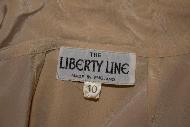 Vintage Liberty Line Silk Blouse For Sale at 1stDibs