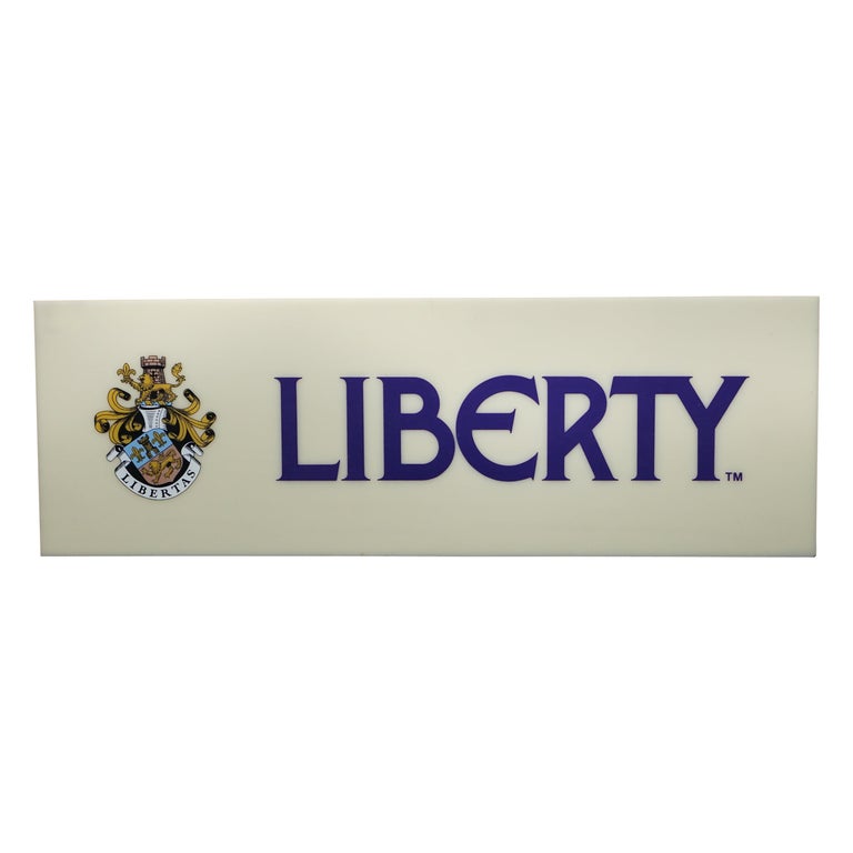 Vintage Libertys of London Retail Store Sign Sterling Silver Display ...