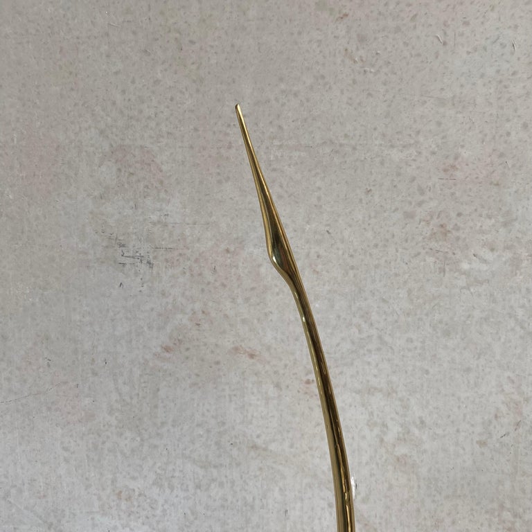 Vintage Life-Size Brass "Entwined Cranes" Sculpture by Boris Lovet ...