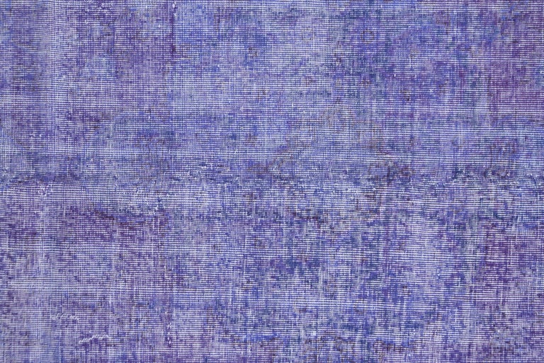Vintage Light Purple Overdyed Sparta Rug For Sale at 1stDibs