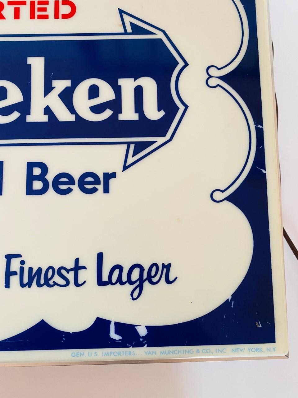 Vintage Lighted Heinekens Beer Sign at 1stDibs | vintage lighted beer ...