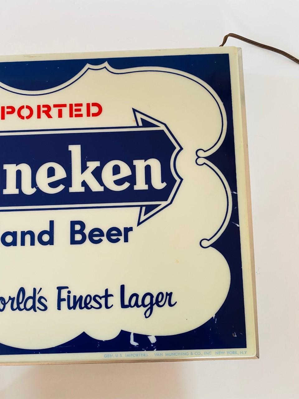 Vintage Lighted Heinekens Beer Sign at 1stDibs | vintage lighted beer ...