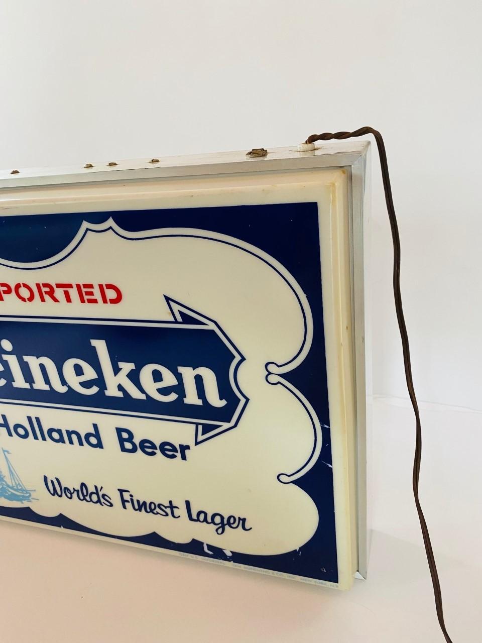 Vintage Lighted Heinekens Beer Sign at 1stDibs | vintage lighted beer ...