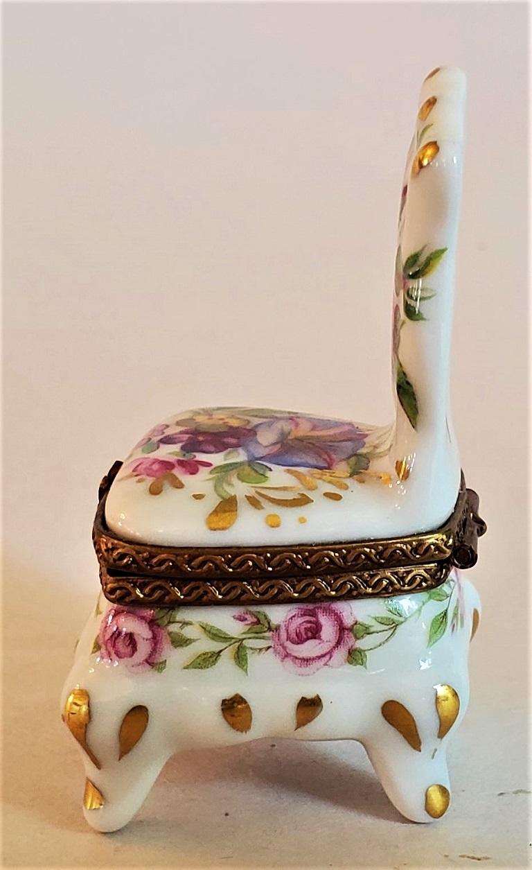 Vintage Limoges Chair Ring Box at 1stDibs