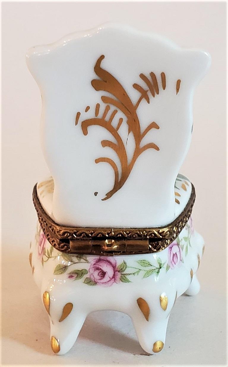 Vintage Limoges Chair Ring Box at 1stDibs